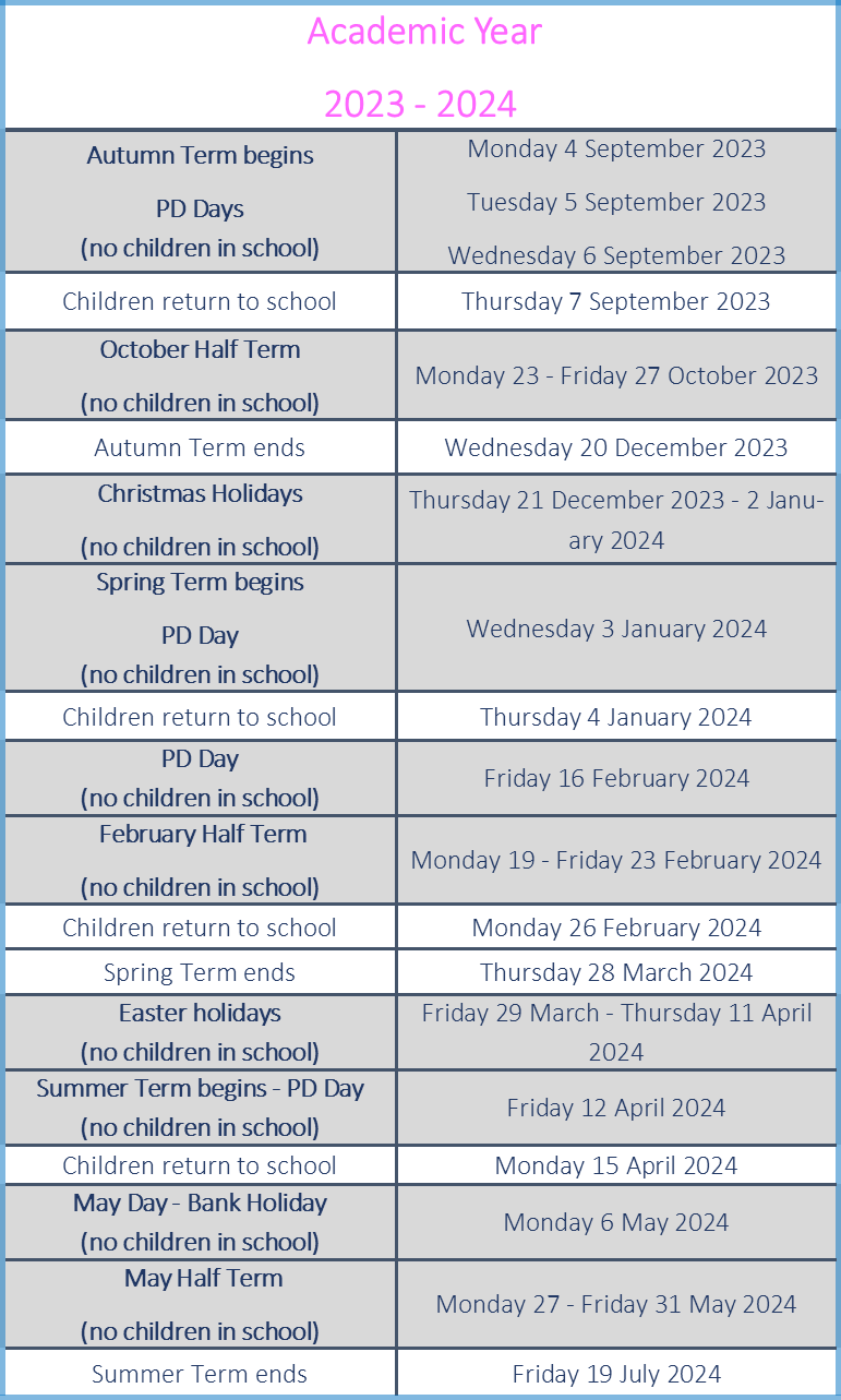 Term Dates 2024 Vic Rani Bridget